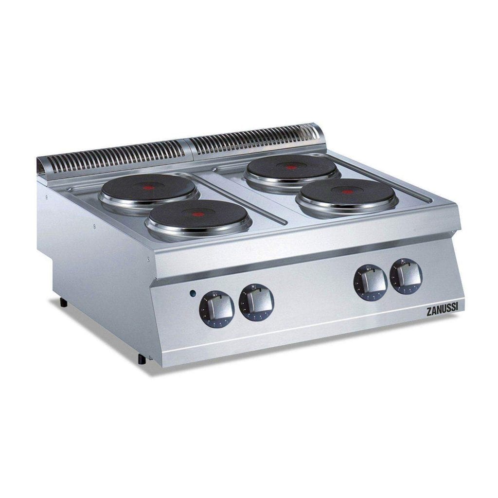 ZANUSSI EVO700 4 Hot Plates Electric Boiling Top Range on Electric Oven ...