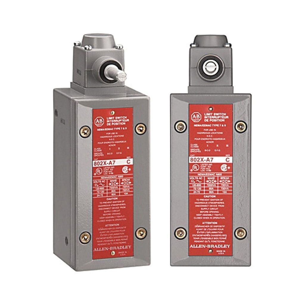 ROCKWELL/ALLEN BRADLEY 802X NEMA Hazardous Location Limit Switches ...