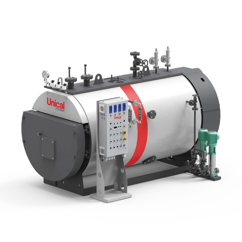 UNICAL BAHR’12 High Pressure Steam Boiler Three Pass Reverse Flame ...
