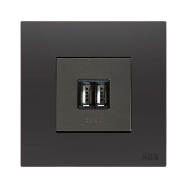 ABB USB Charger - Silk Black - Rey Lenferna
